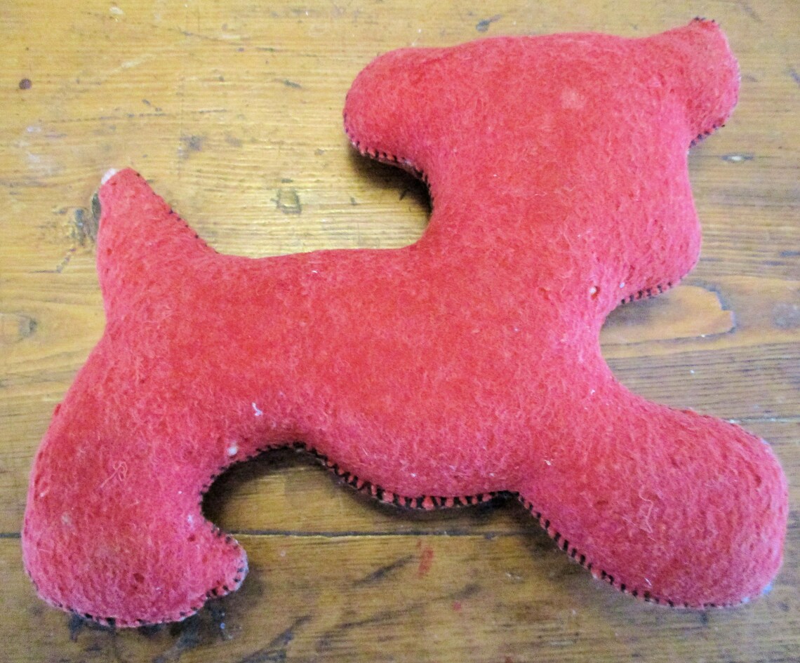 Antique Dog Folk Art Toy Wool Felt Embroidered 1900 Charming - Etsy