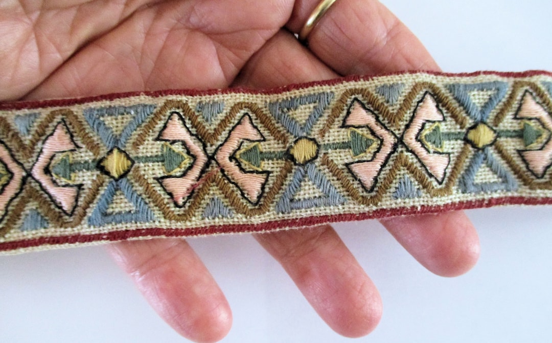 Antique Trim Linen Cotton Embroidery Arts & Crafts Authentic - Etsy