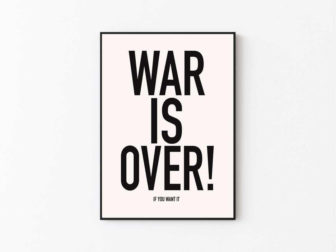 War is Over Poster John Lennon Poster the Beatles John Lennon Peace ...
