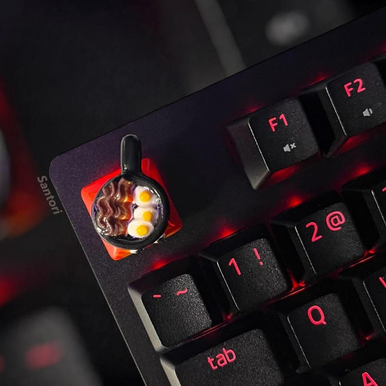 Calcifer (howl's Moving Castle) Artisan Keycap - Custom Food Available ...