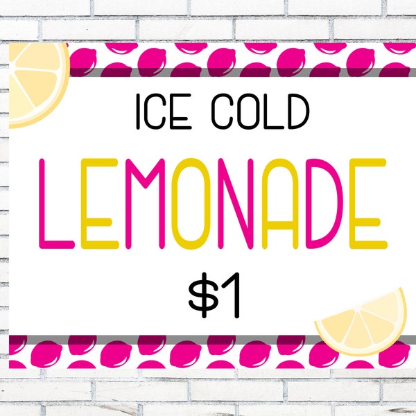 Lemonade Stand Sign - Etsy