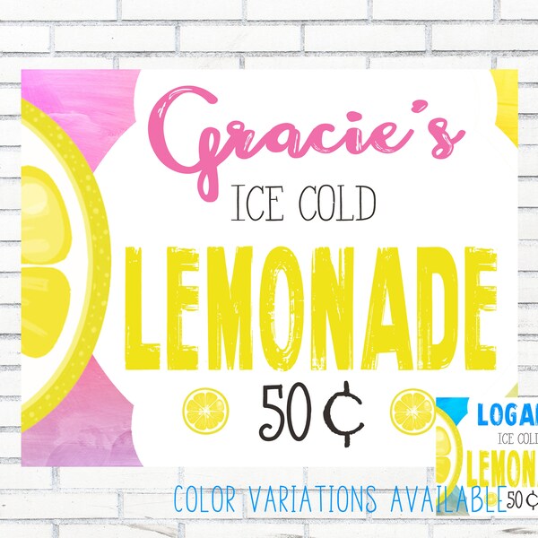 Lemonade Stand Sign - Etsy