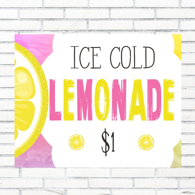Lemonade Stand Poster - Etsy