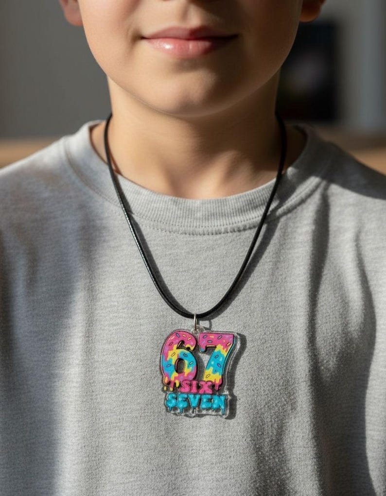 Six Seven Keychain 67 Meme, Brainrot, Backpack Charm, Number Key Ring ...