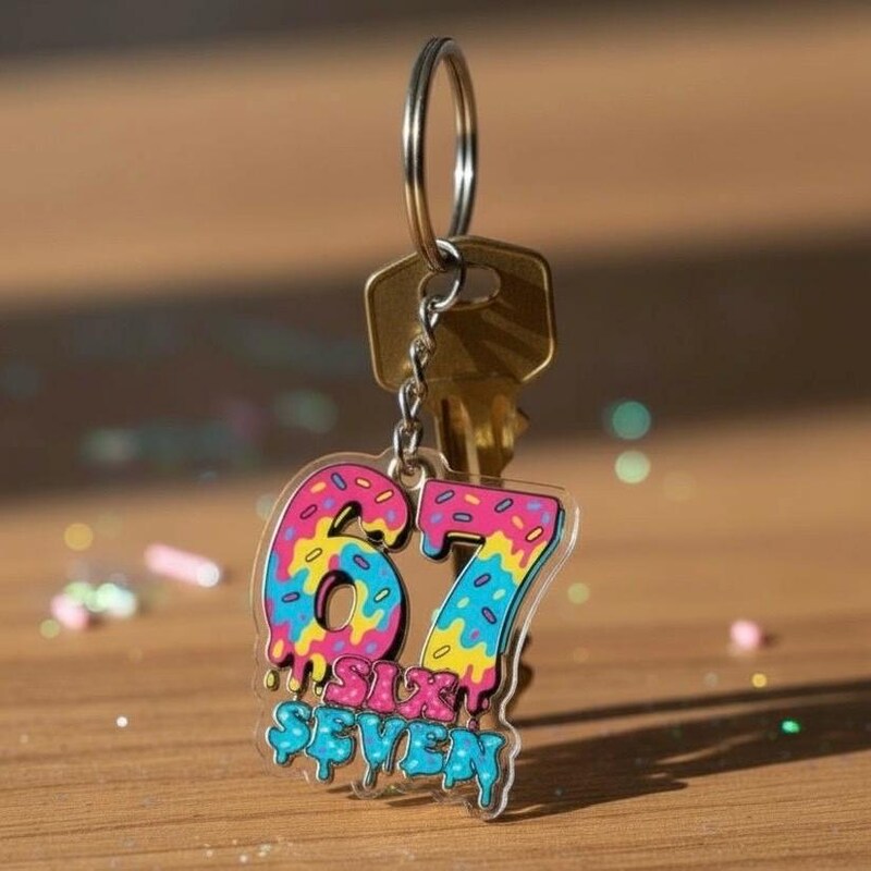 Number 67 Necklace - Etsy