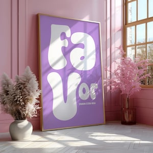 Purple Poster, Typography Poster Retro, Favor Printable, Christian ...