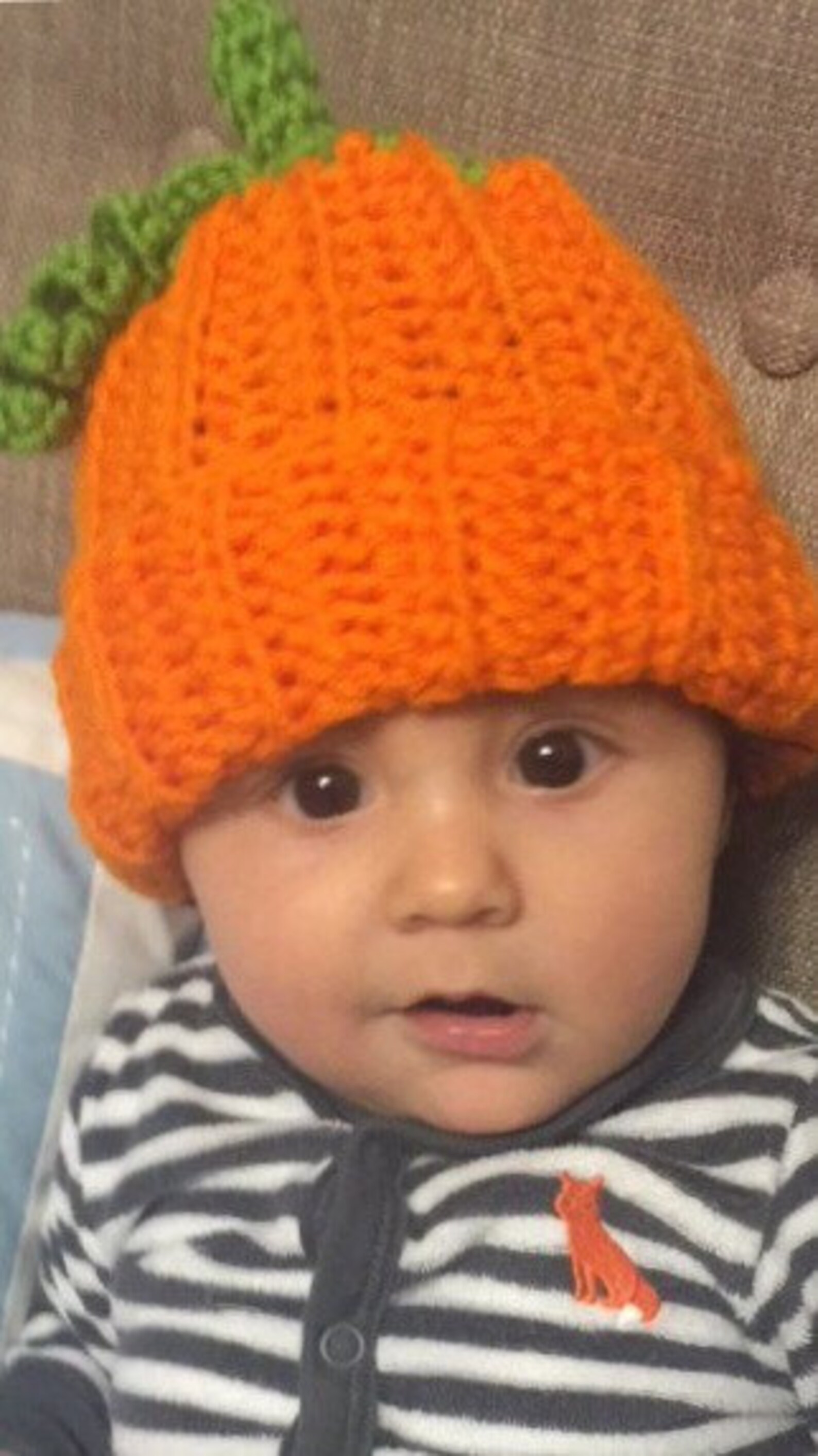 Baby Pumpkin Hat Halloween Fall Autumn Boy Girl Costume - Etsy
