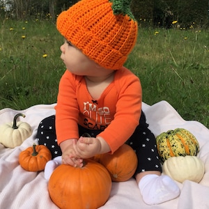 Baby Pumpkin Hat Halloween Fall Autumn Boy Girl Costume - Etsy