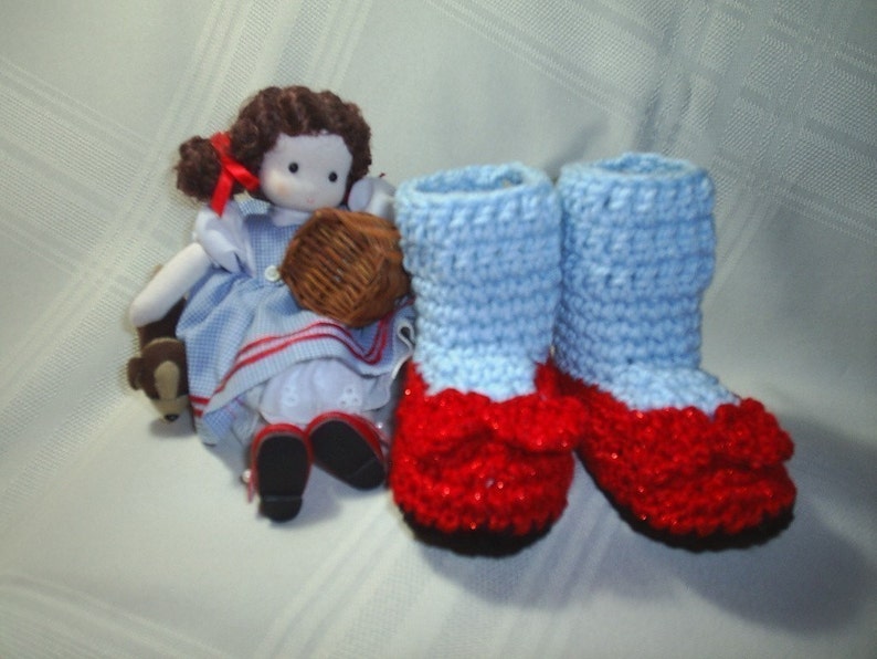 Baby Wizard of Oz Dorothy's Ruby Slippers Booties Costume - Etsy