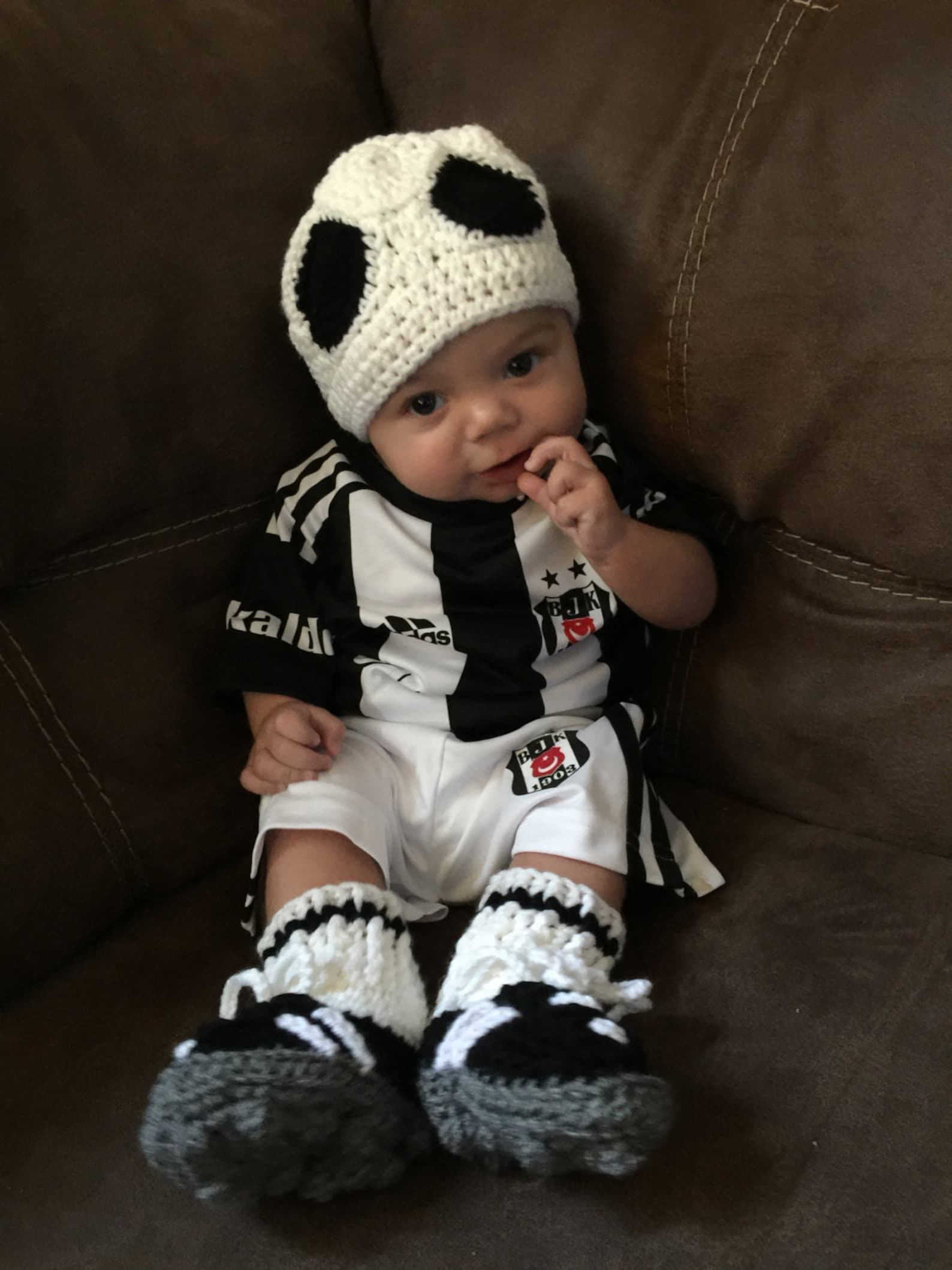 Baby Soccer Booties and Soccer Ball Hat World Cup - Etsy