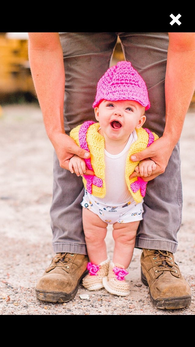 Baby Construction Worker Contractor Boots Hard Hat Safety Vest | Etsy
