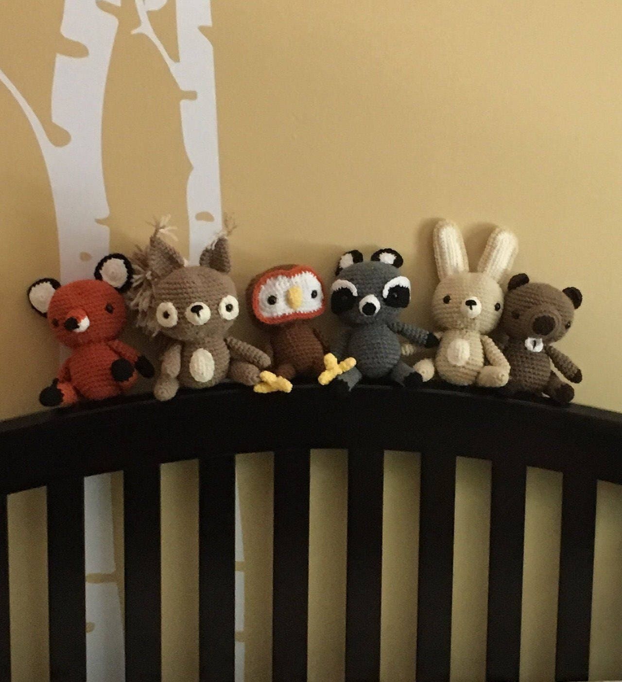 Woodland Creatures Dolls Toy Stuffed Animal Fox Raccoon | Etsy