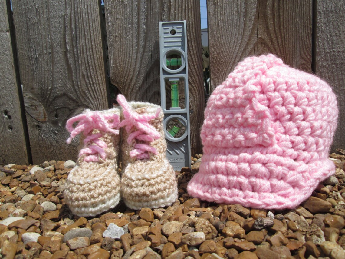 Baby Construction Worker Contractor Boots Hard Hat girl | Etsy