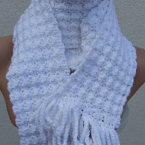 Popcorn Stitch Scarf - Etsy