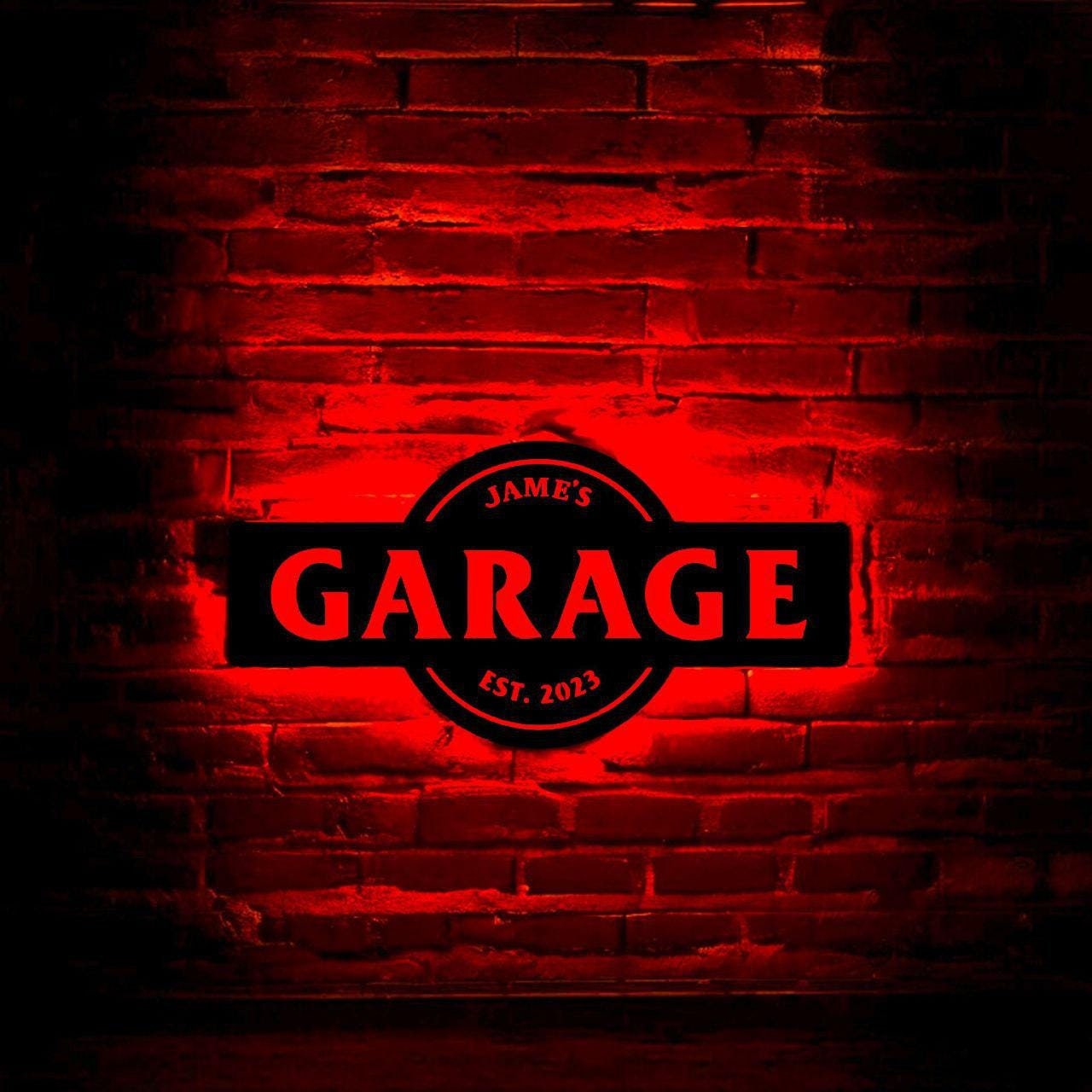 Custom Garage Led Sign , Garage Neon Sign Personalized Light , Garage ...