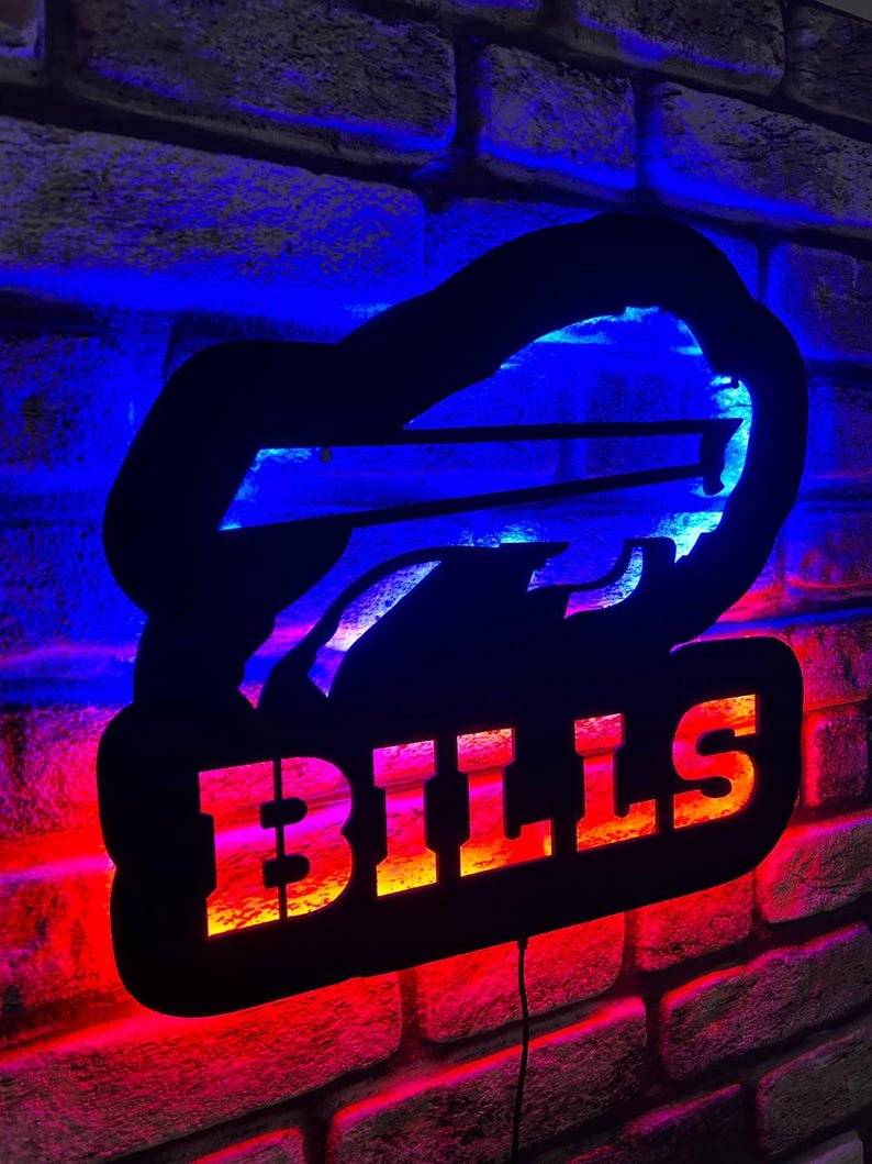 Buffalo Bills NFL Led Sign - Buffalo Bills Fans Led Light - Lighted ...