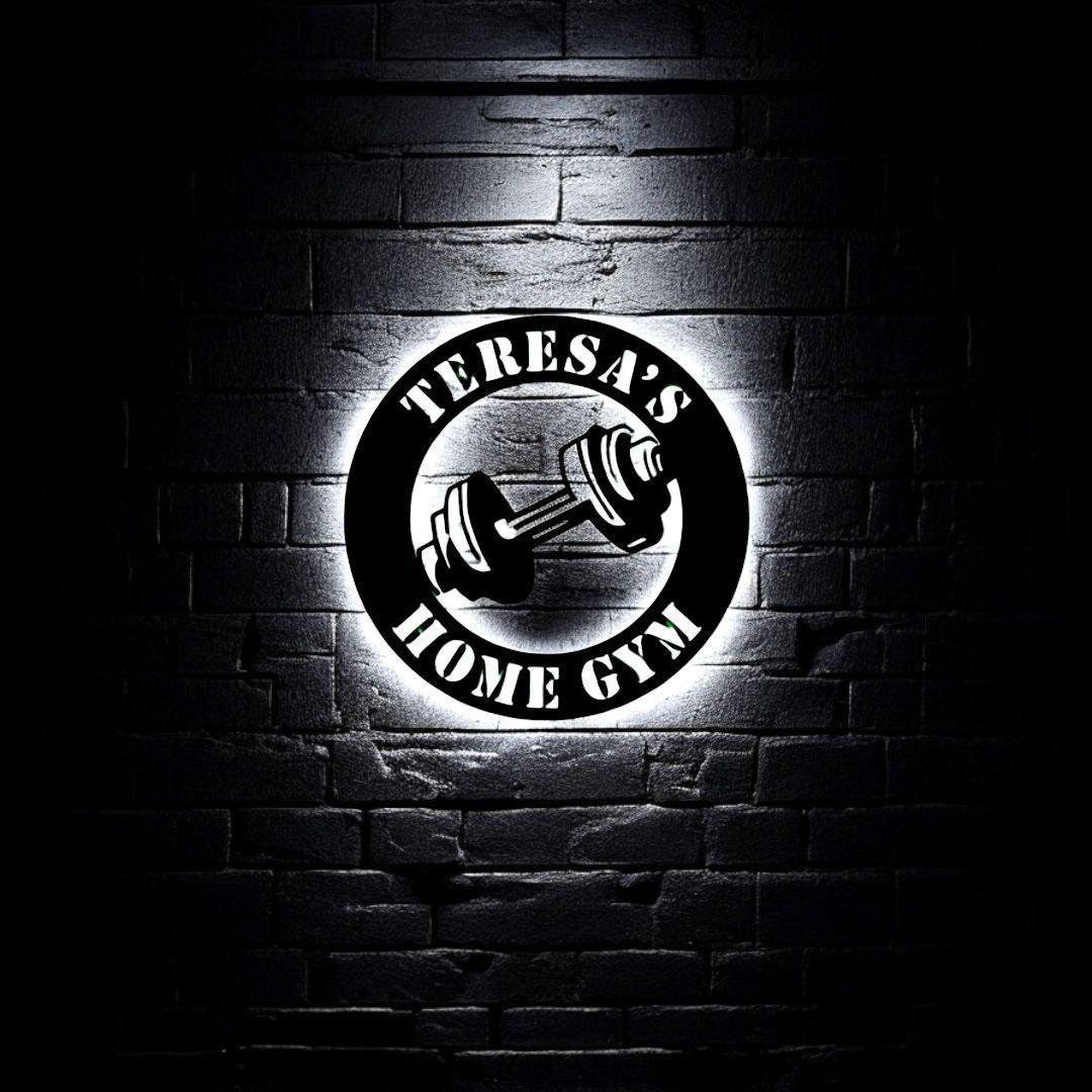 Personalized Fitness Center Led Sign, Home GYM Wall Decor, Neon Sign ...