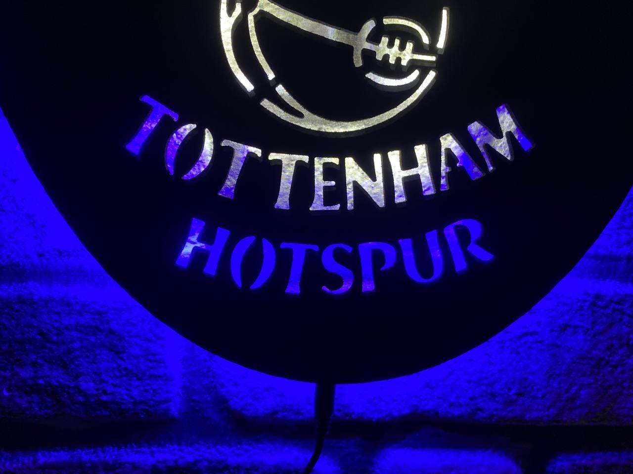 Tottenham Hotspur Led Sign, Neon Sign, Football Team Wall Hangings Sign ...