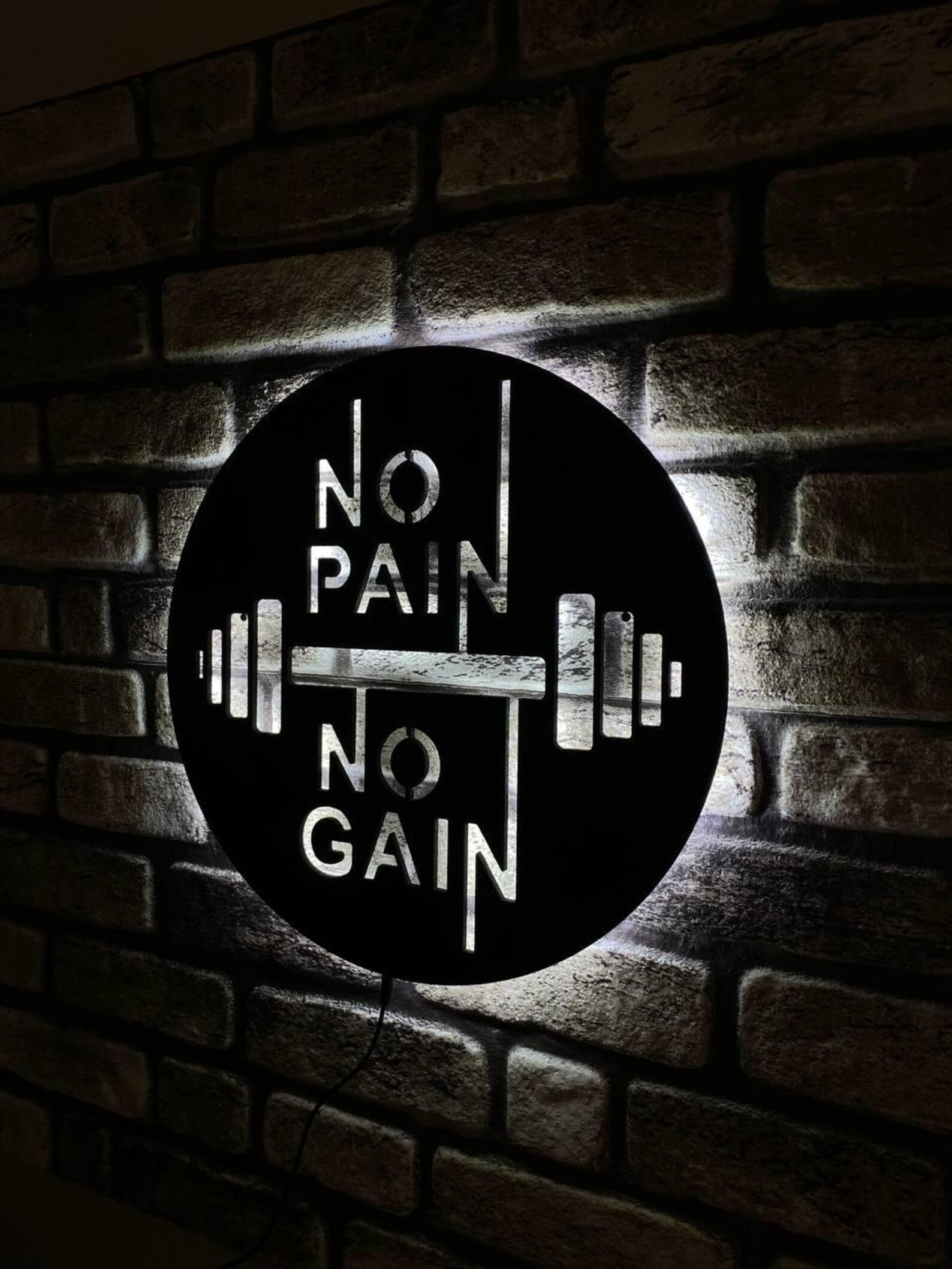 No Pain, No Gain Led Sign, Vibe Neon Sign, Valentine's Day Gift , Led ...