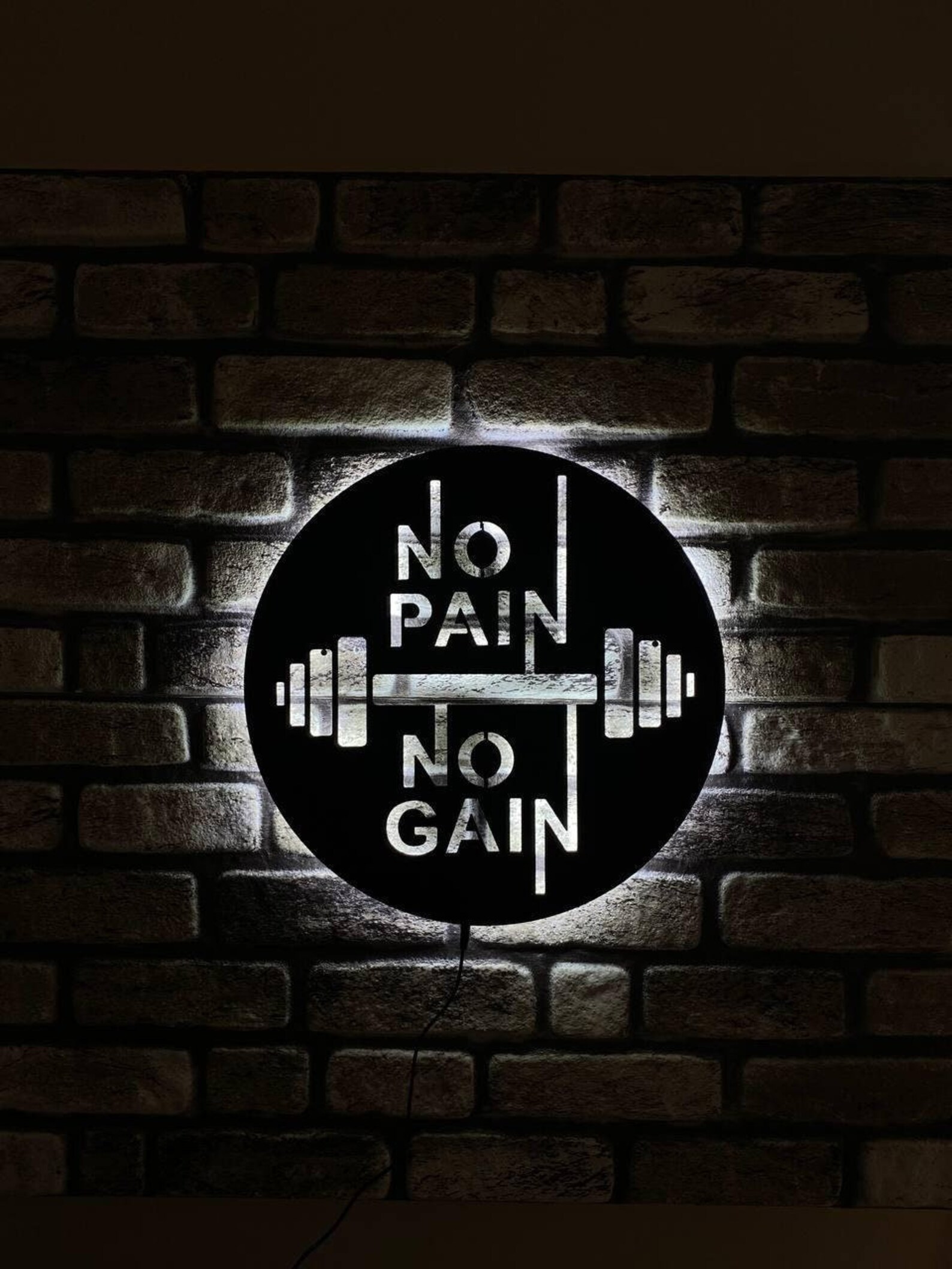 No Pain, No Gain Led Sign, Vibe Neon Sign, Valentine's Day Gift , Led ...