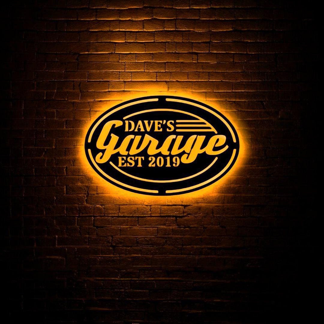Custom Garage Led Sign , Garage Neon Sign Personalized Light , Garage ...