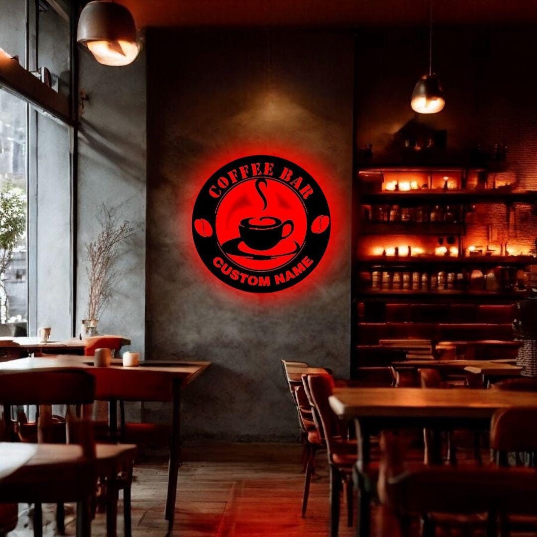 Coffee Led Sign Custom Neon Sign Coffee Led Light Coffee Bar Led Sign ...