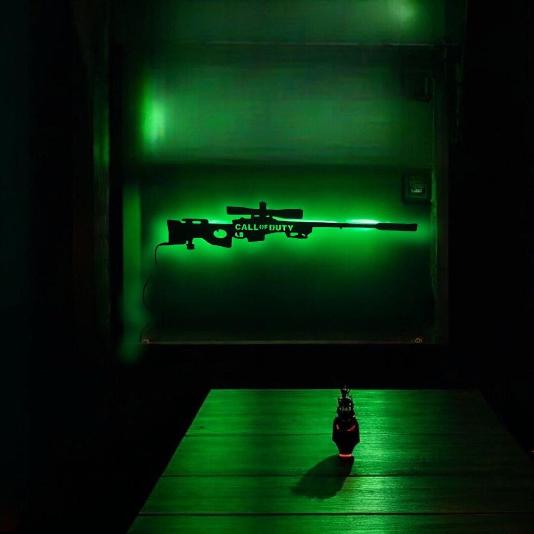 Personalized Gift , Gaming Gun Led Sign , Neon Art , Neon Sign , Custom ...