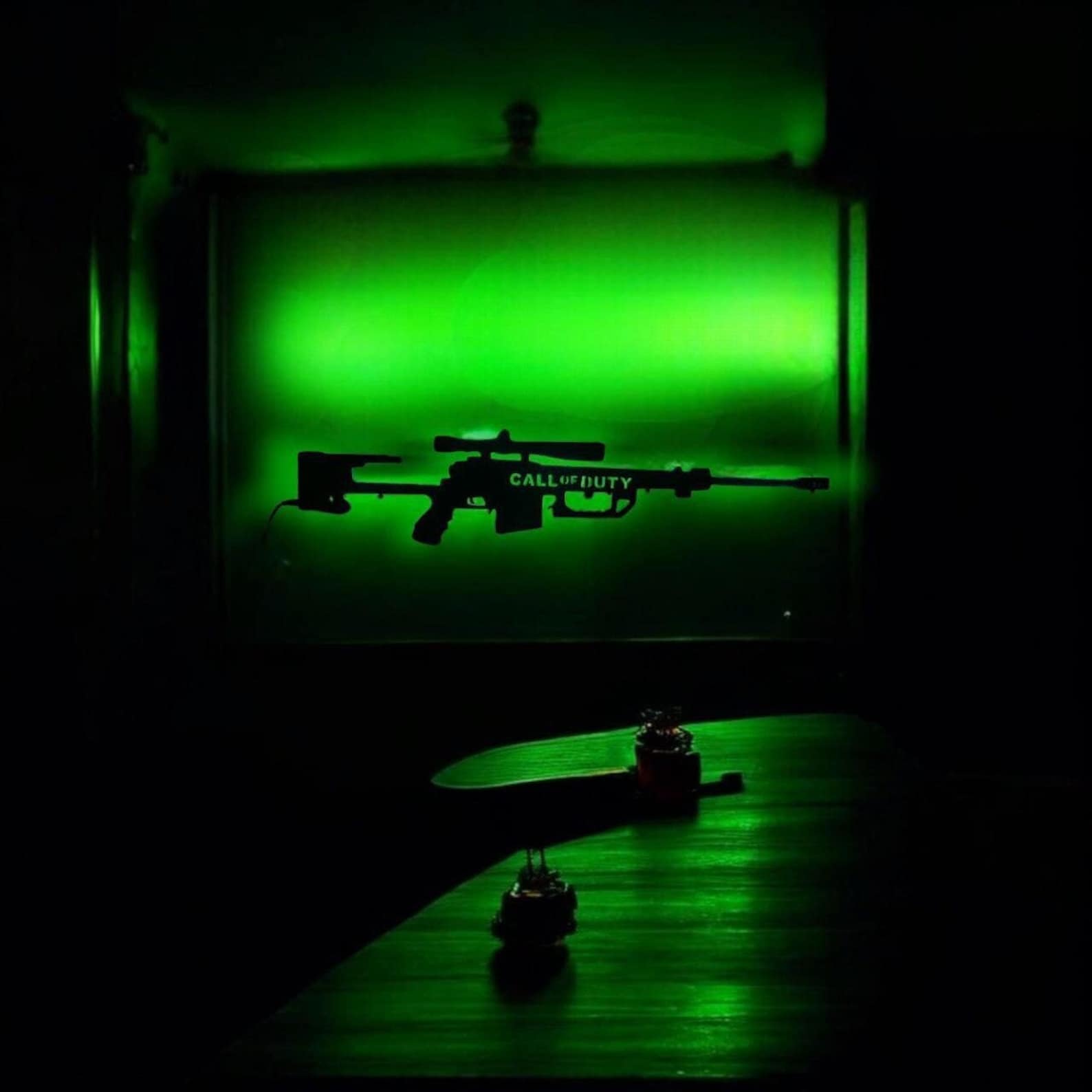 Personalized Awp Rifle Awm Sniper Wall Art RGB Color Changing Led ...