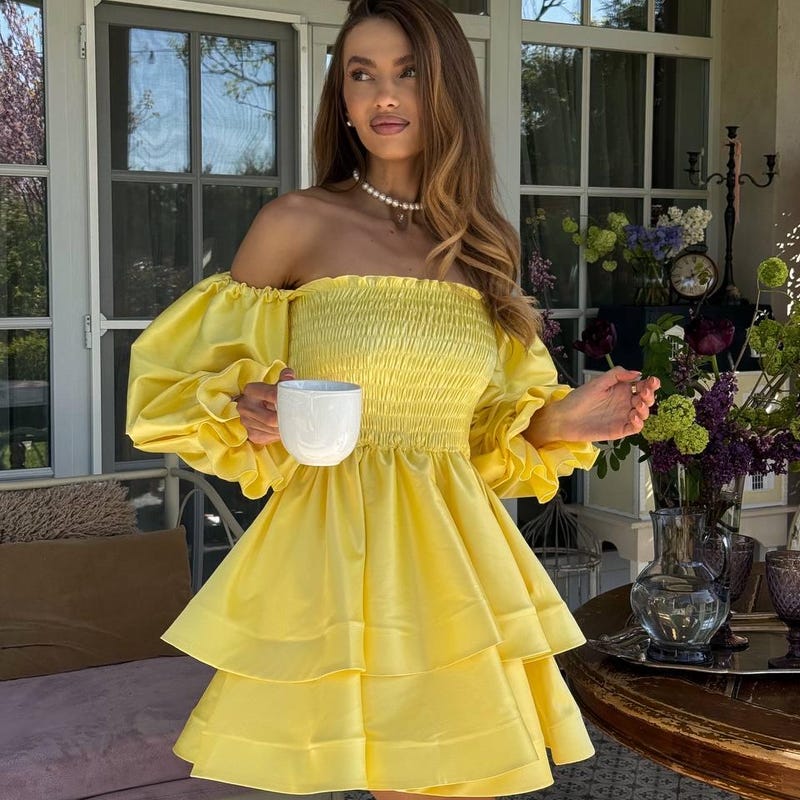 Yellow Dress Mini Puff - Etsy