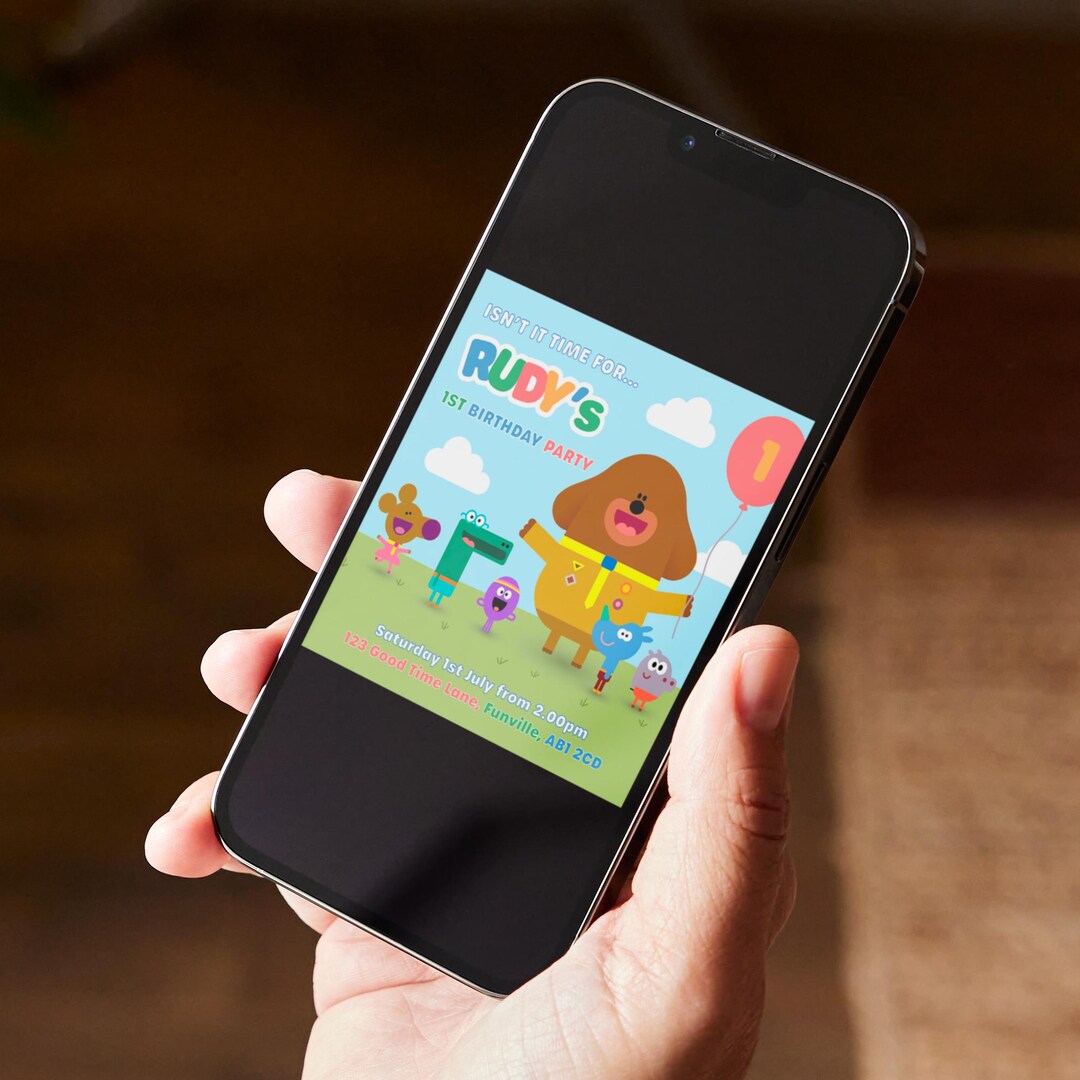 Hey Duggee Birthday Personalised Party Invite digital Custom Name & Age ...
