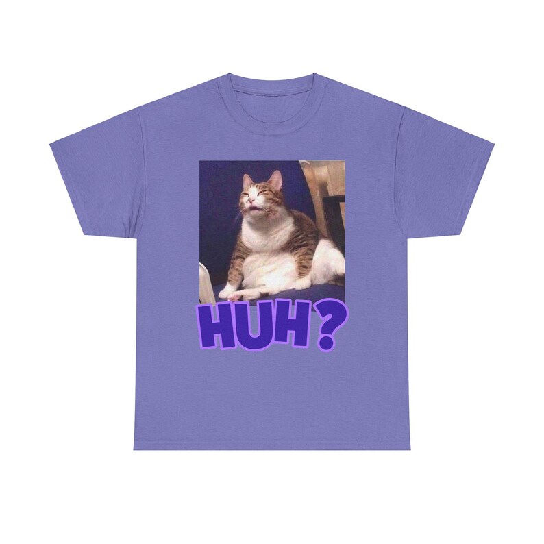 Huh Cat Meme T-shirt, Funny Cat Meme Shirt, Gift for Cat Lovers T-shirt ...