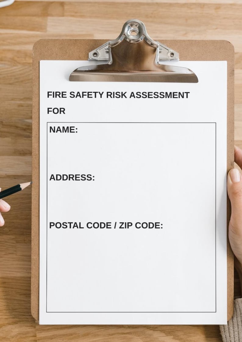 Fire Risk Assessment Document, Fire Risk Assessment Template, Fire Risk ...
