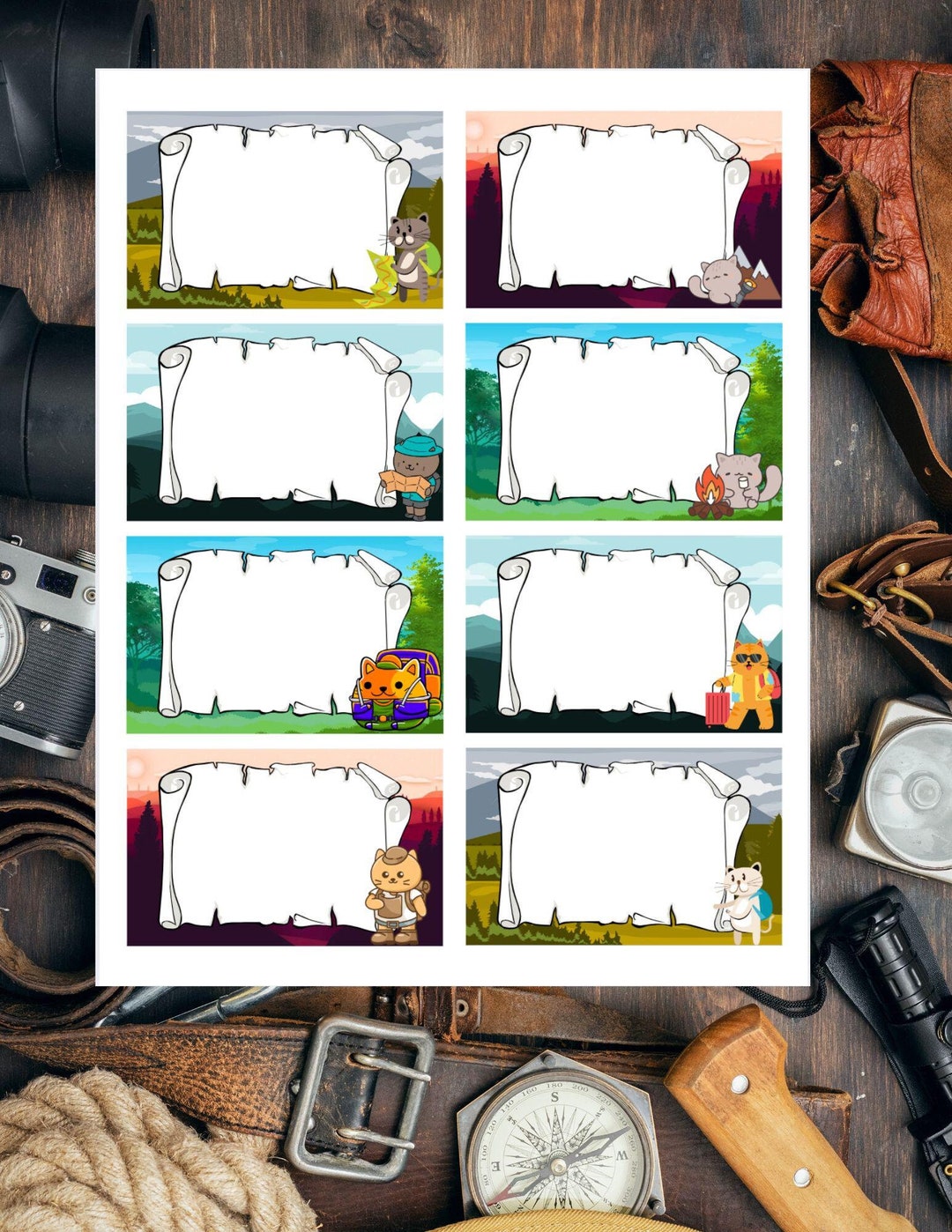 Adventure Scavenger Hunt Game Cards | Outdoor Family Adventure Cards ...