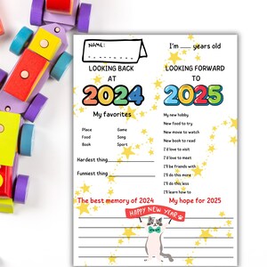 New Years Resolution Printable for Kids, New Year's Fun Activity for ...