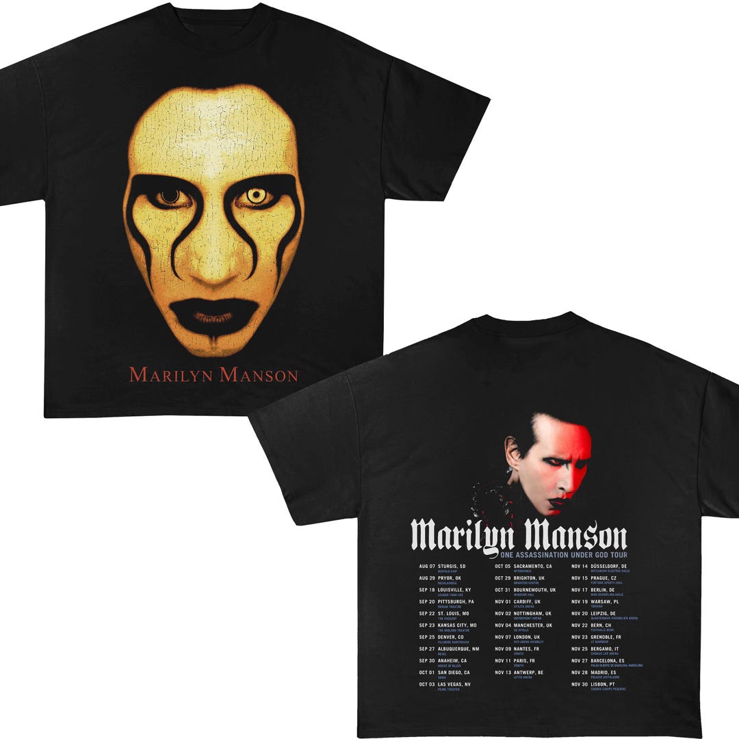 Marilyn Manson Merch, Marilyn Manson Fan Shirt, Marilyn Manson Concert ...