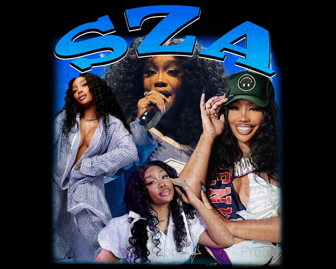 Sza Png Ready to Print, Printable Design, Artist, 90s, Rap Tee Design ...