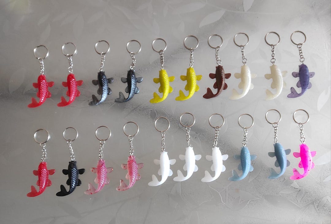 Epoxy Resin Carp Keychain - Etsy
