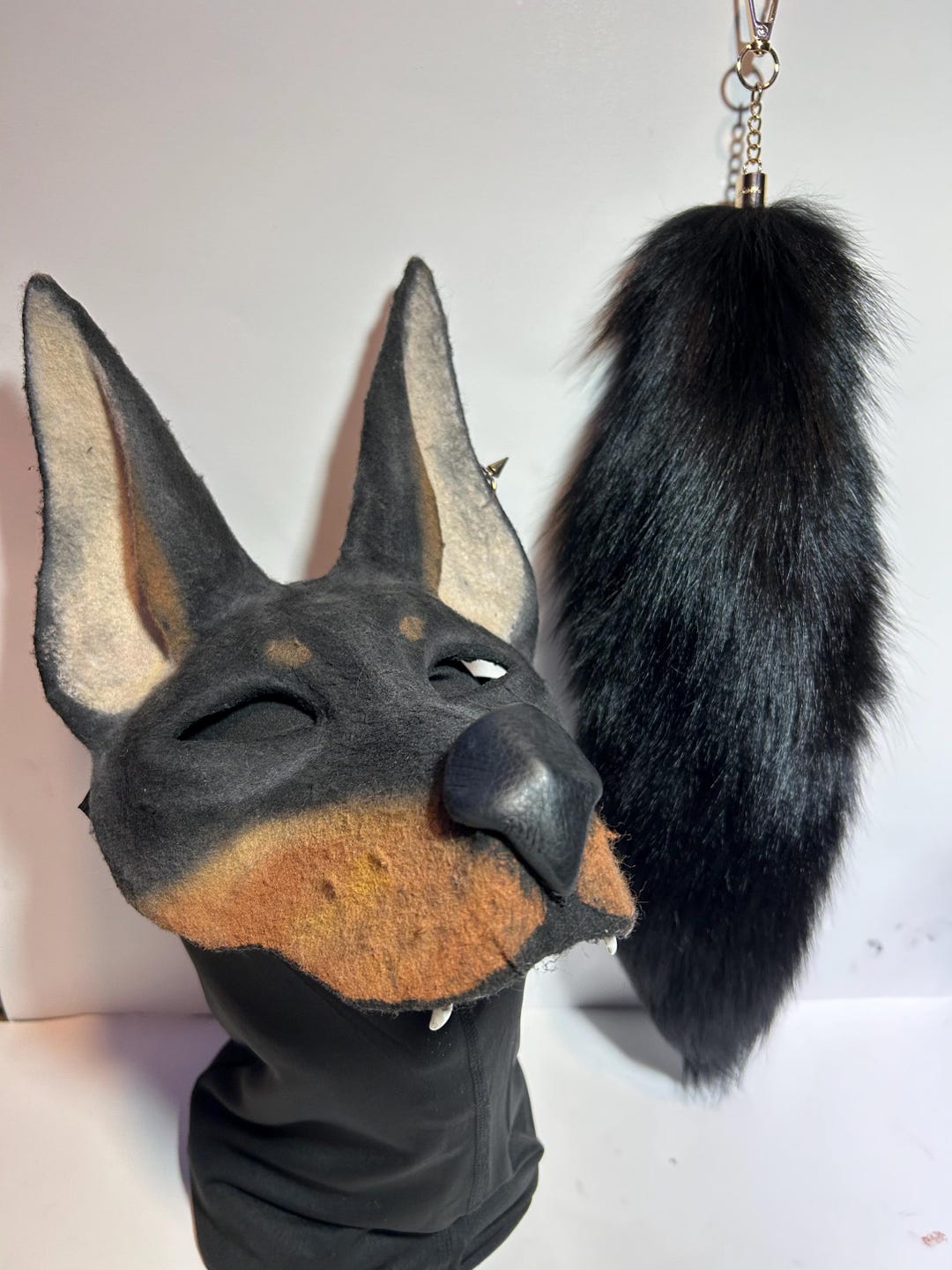 Doberman Therian Mask and Tail Combo | Therian Mask | - Etsy