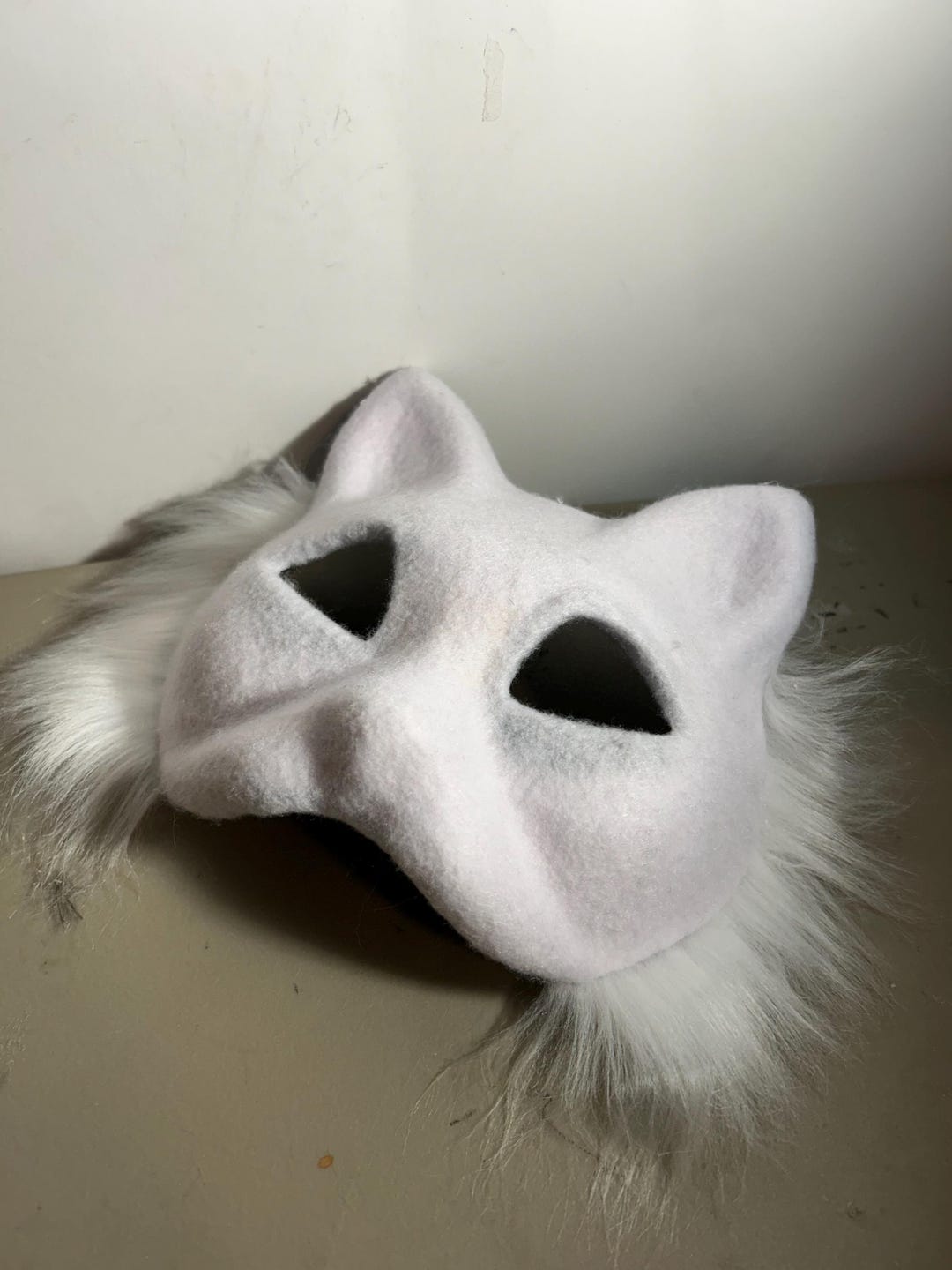 Plain Felted and Lined Cat Mask Base With Fur (replica) (made to Order ...