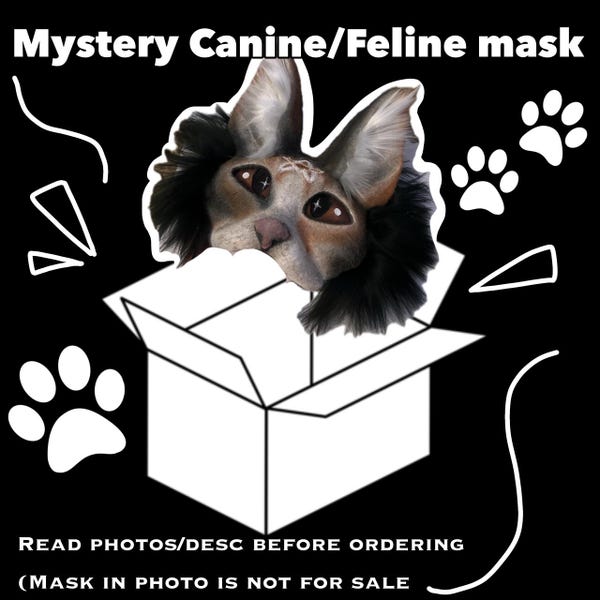 Opal Therian Cat Mask - Etsy