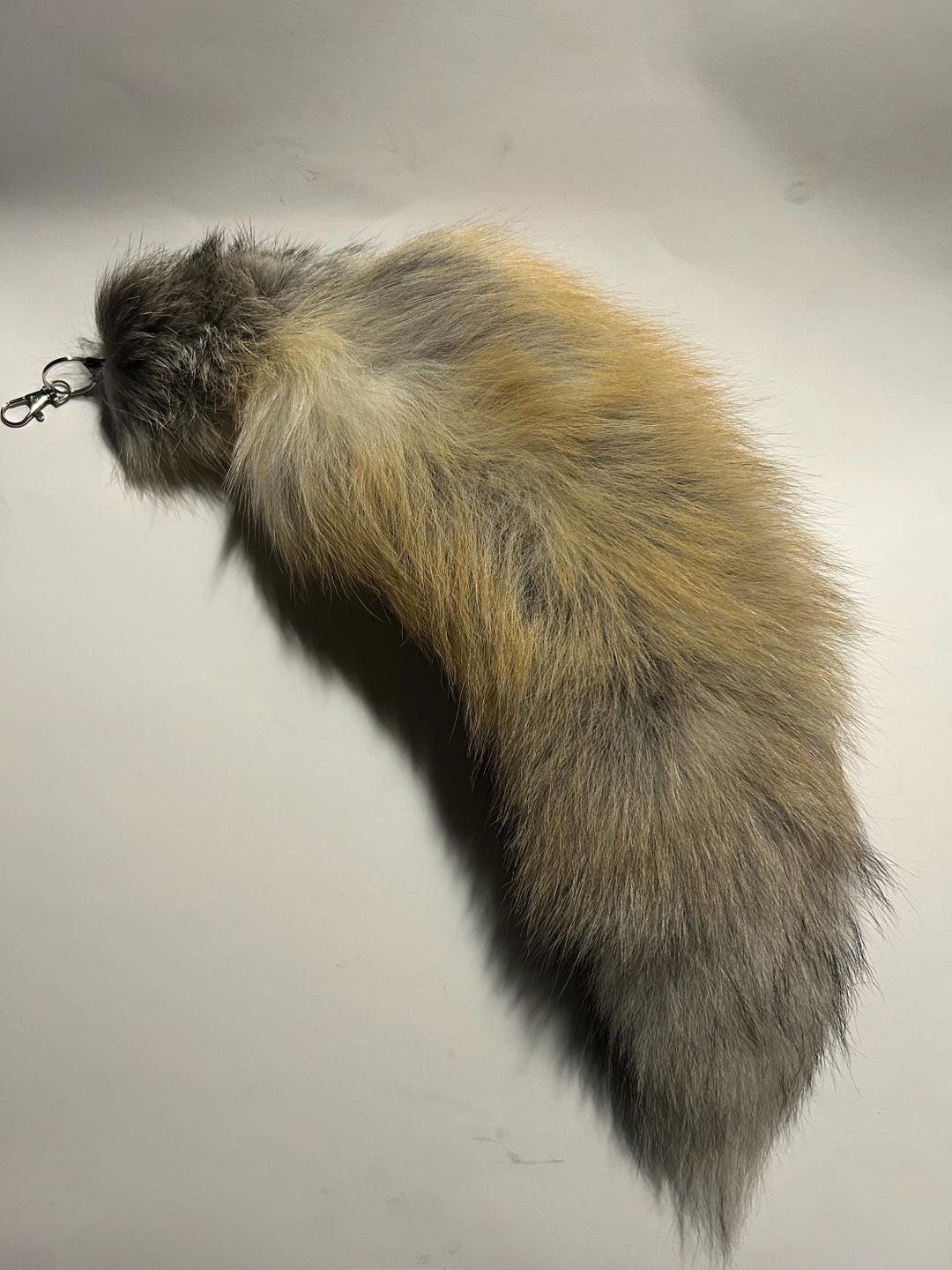 21 Inch Golden Island Therian Fox Tail Keychain - Etsy