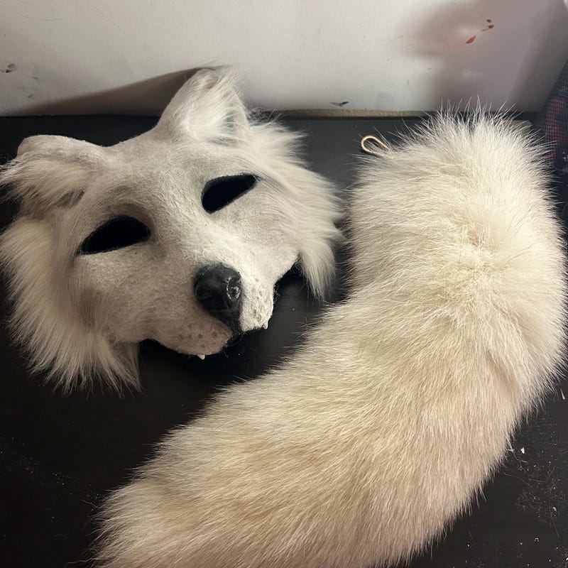 Arctic Fox Therian Masks - Etsy