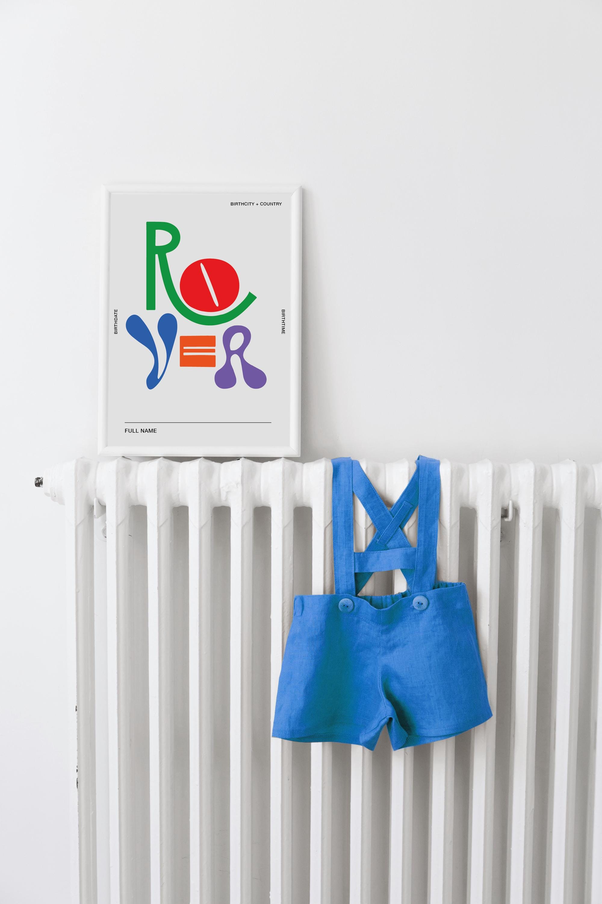 Graphic Name Posters for Kids Room - Etsy