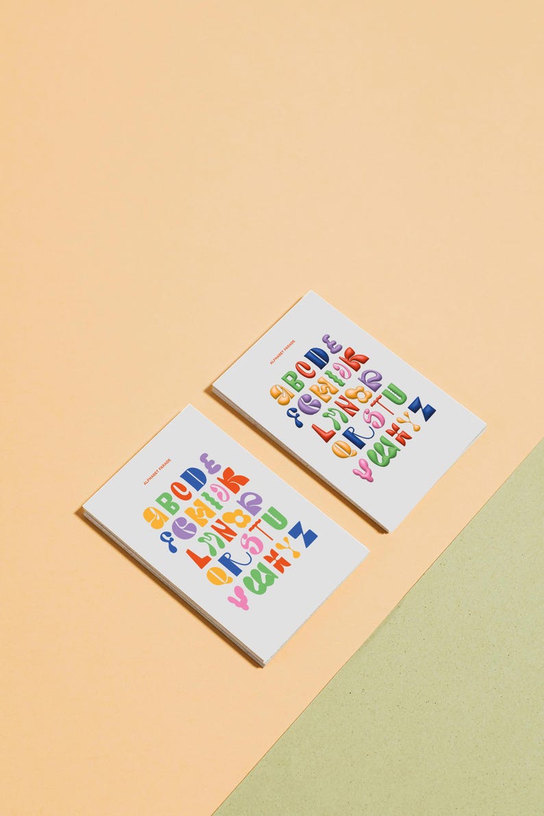 Graphic ABC Posters for Kids Room - Etsy