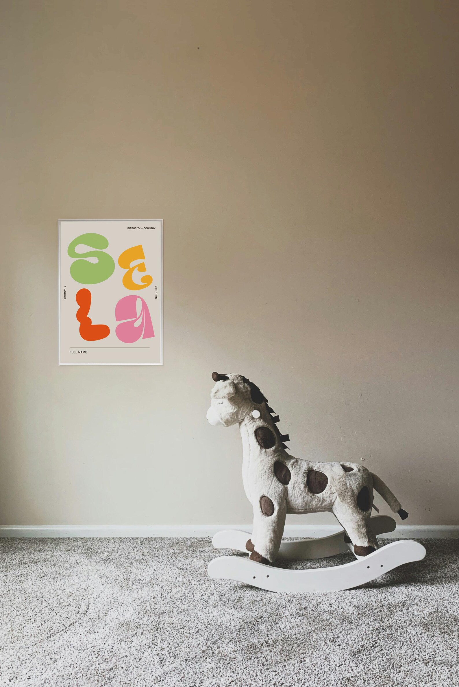 Graphic Name Posters for Kids Room - Etsy