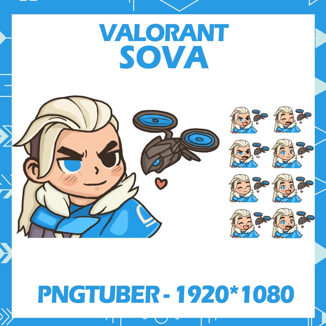 Sova VALORANT Chibi Pngtuber – Cute Vtuber Template for Twitch/youtube ...