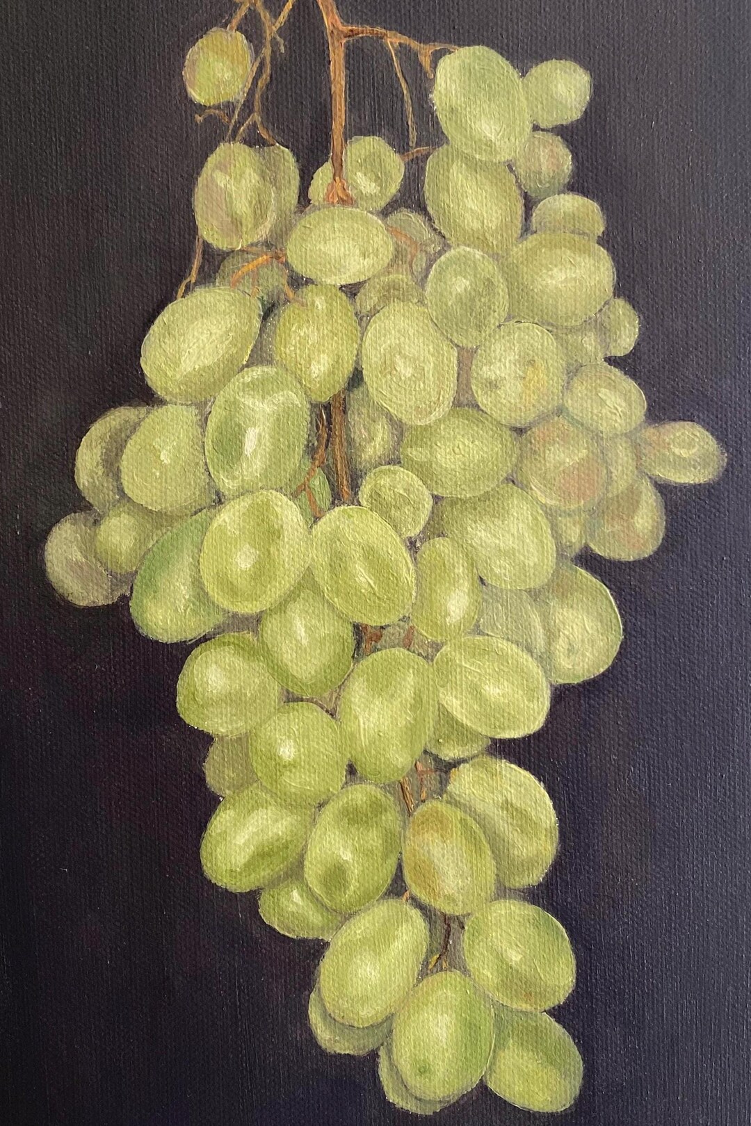 Grapes Oil Painting - Etsy