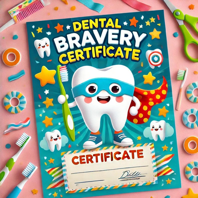 Bravery Certificate for Kids - Fun and Motivational Digital Template ...