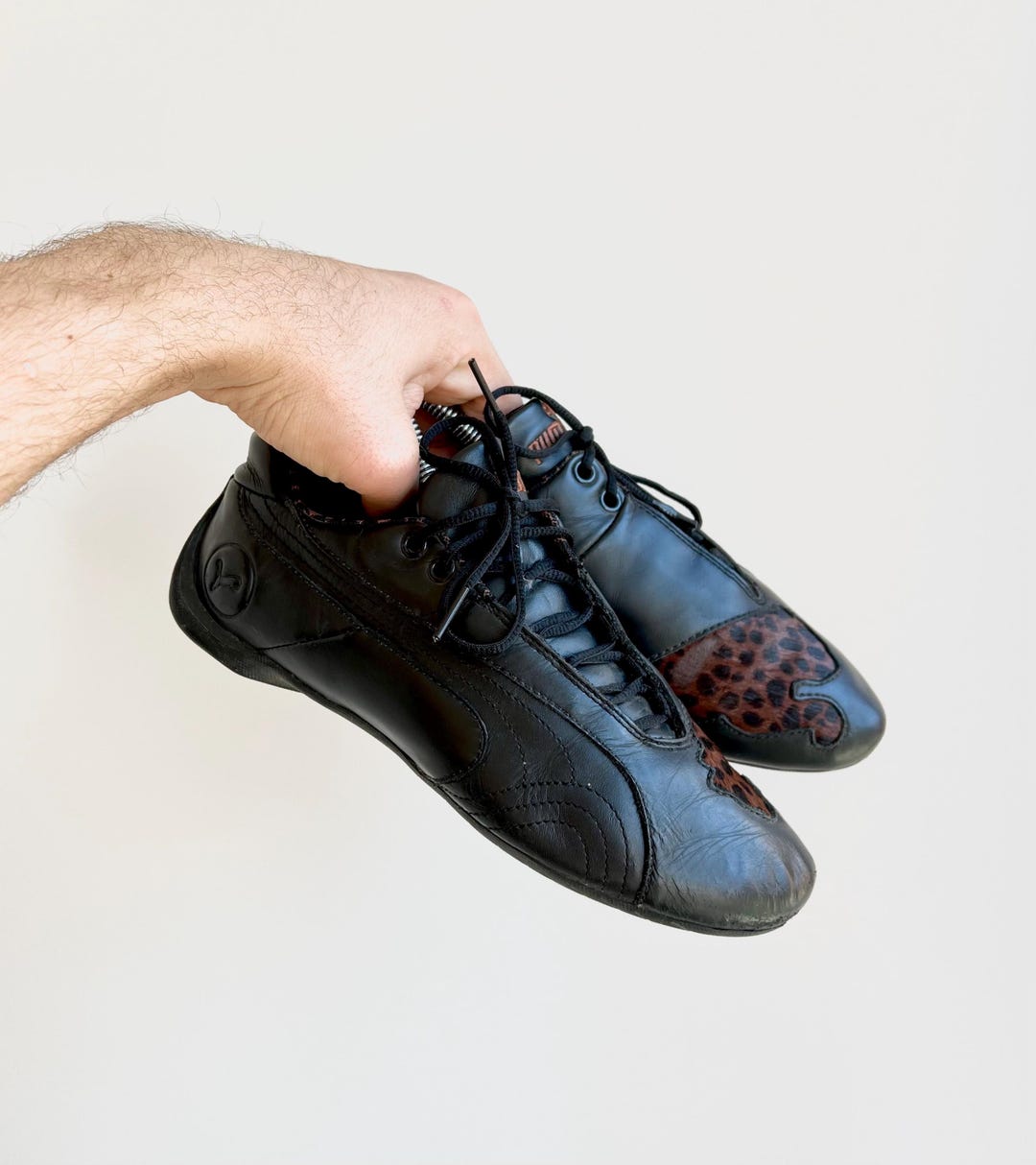 Vintage Puma Speed Cat Leather Sneakers Leopard - Etsy