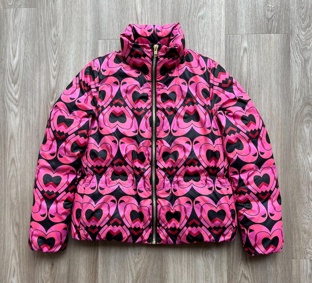Escada Sport Down Black/pink Puffer Jacket - Etsy